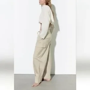 Zara | Pants & Jumpsuits | Zara Low Rise Pants With Side Pockets Leg ...